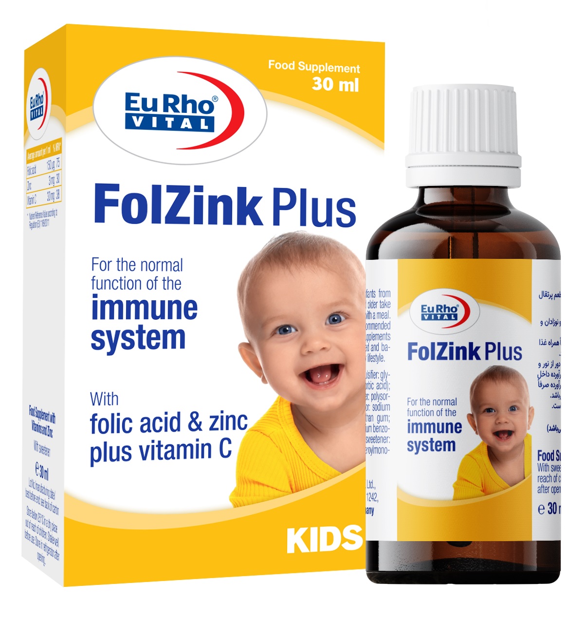 Fol Zinc Plus drop - حکیمان طب